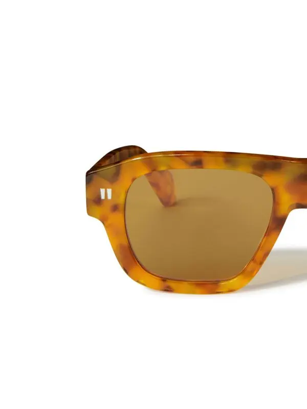 Off-White Tortoiseshell Square Frame Sunglasses