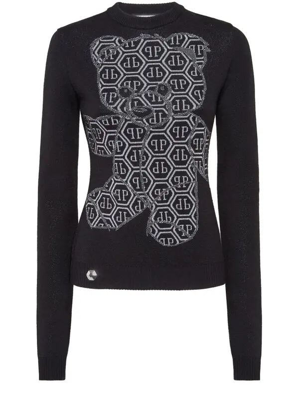 Philipp Plein Bear-motif Jumper
