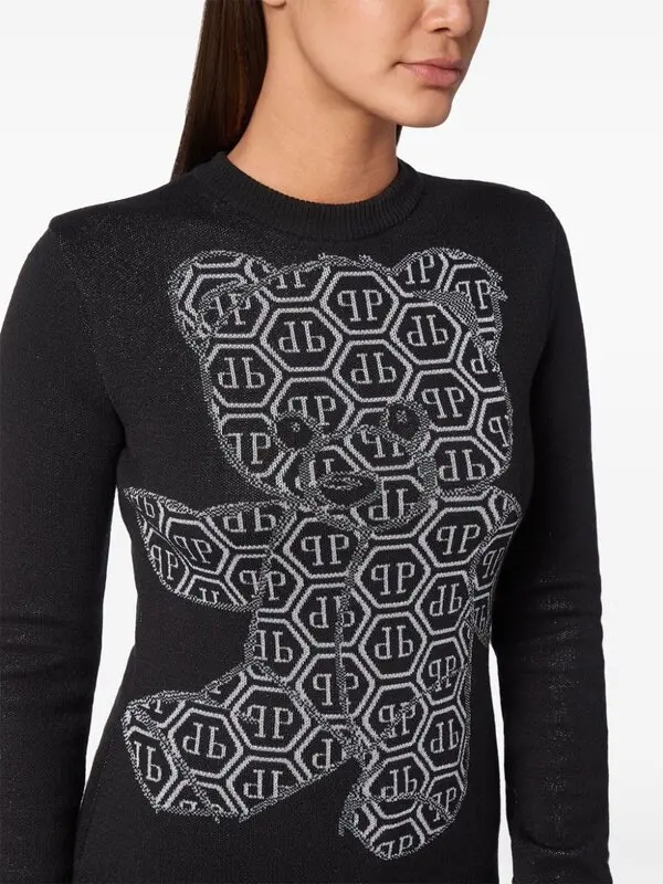 Philipp Plein Bear-motif Jumper