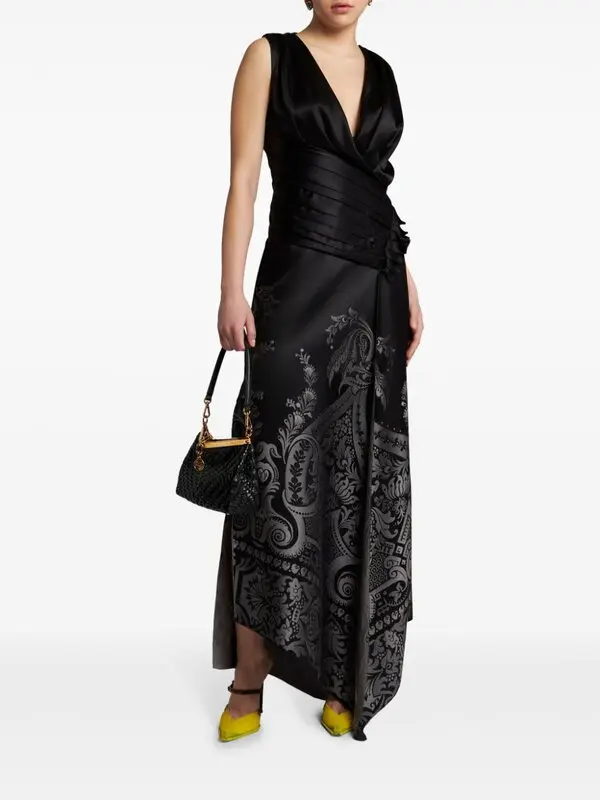 Etro Jacquard Silk Maxi Dress
