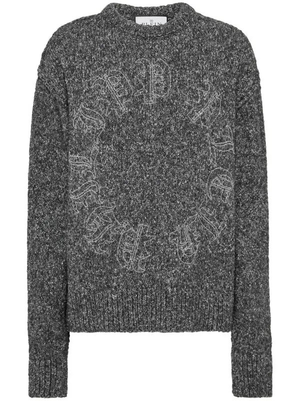 Philipp Plein Logo-embroidered Jumper