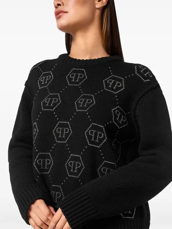 Philipp Plein Crystal-logo Jumper