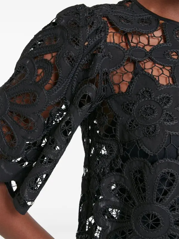 TEMPERLEY LONDON Guinevere Blouse - Black