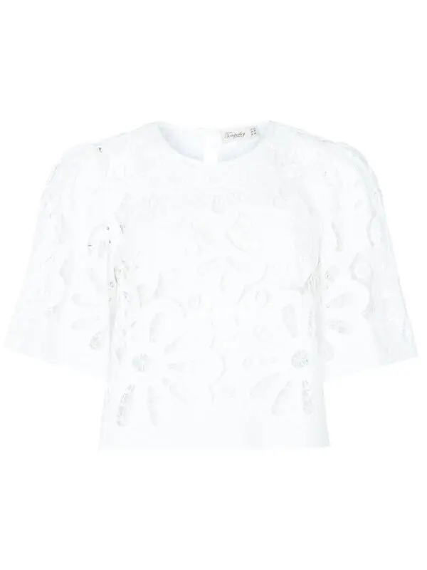 TEMPERLEY LONDON Guinevere Blouse - White