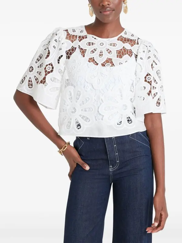 TEMPERLEY LONDON Guinevere Blouse - White