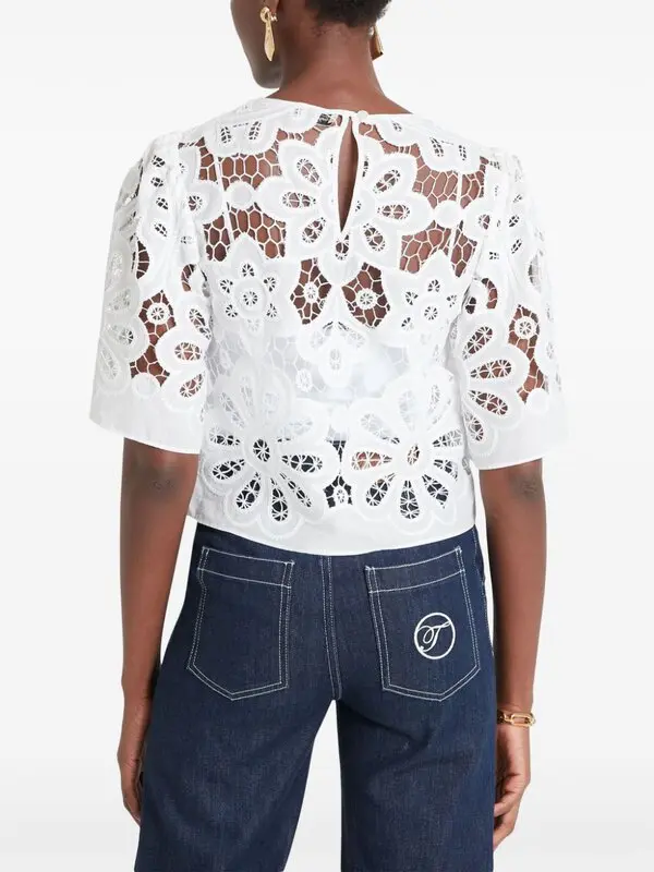 TEMPERLEY LONDON Guinevere Blouse - White