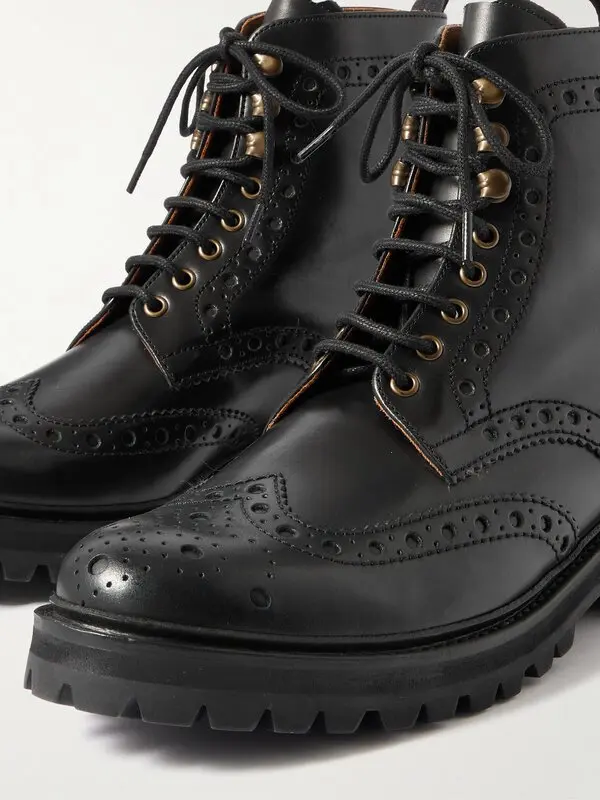 Grenson Fred Leather Brogue Boots