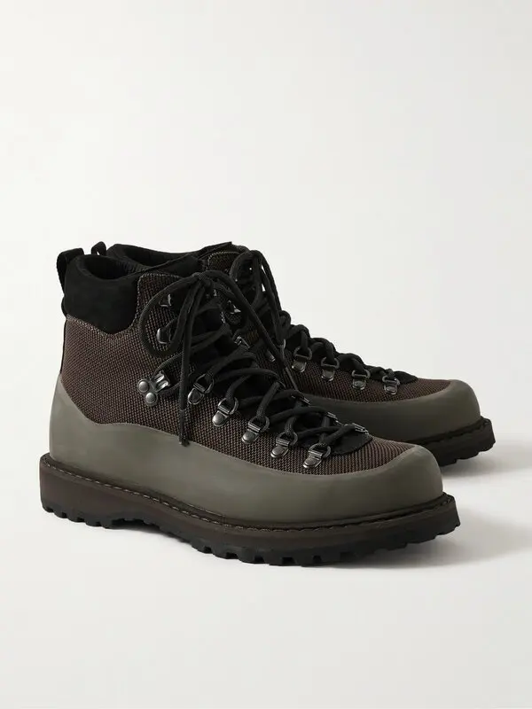 Diemme Roccia Vet Sport Suede And Rubber Hiking Boots - Brown