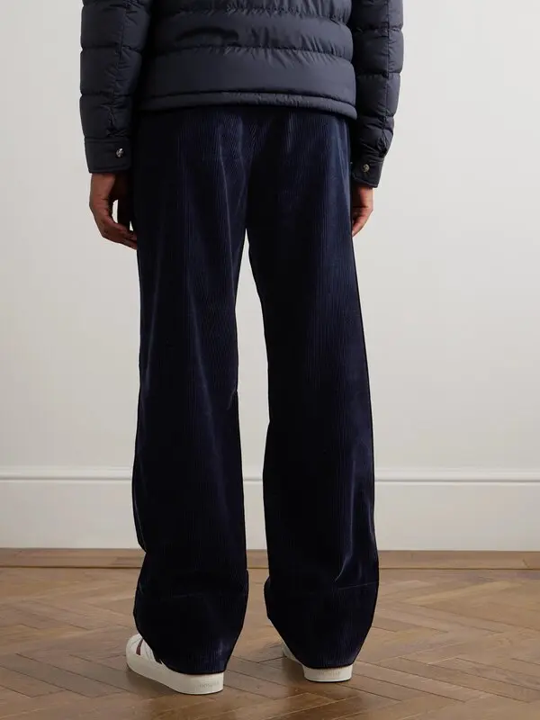 Moncler Straight-leg Cotton-corduroy Trousers