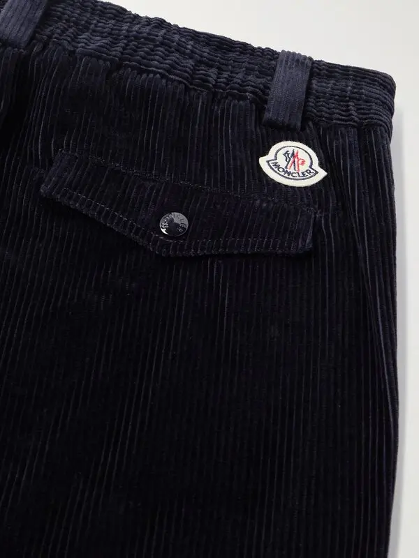 Moncler Straight-leg Cotton-corduroy Trousers