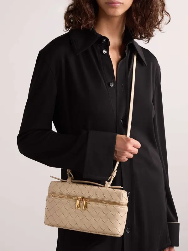 Bottega Veneta Bang Bang Vanity Intrecciato Leather Tote