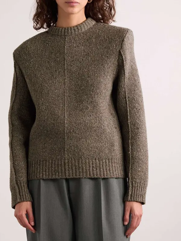 Bottega Veneta Wool-blend Sweater - Taupe