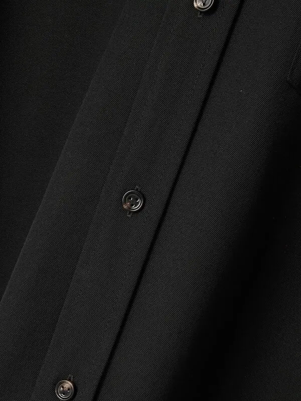 Bottega Veneta Wool-twill Shirt - Black
