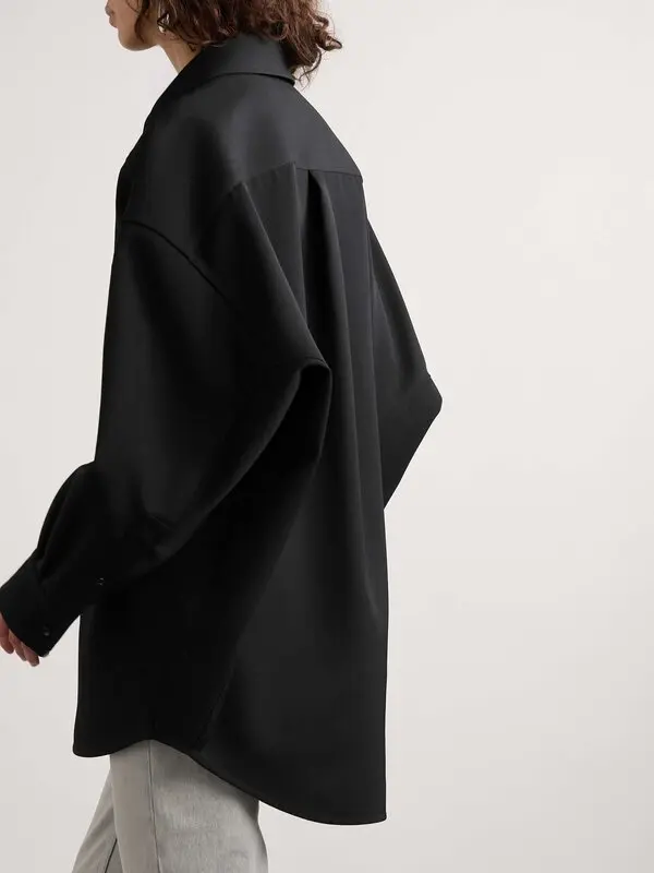 Bottega Veneta Wool-twill Shirt - Black