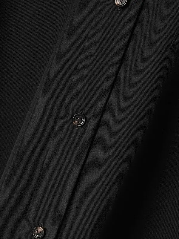 Bottega Veneta Wool-twill Shirt - Black