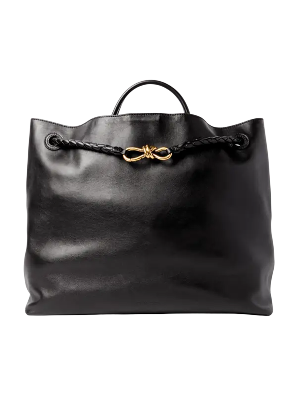 Bottega Veneta Andiamo Large Leather Tote - Black