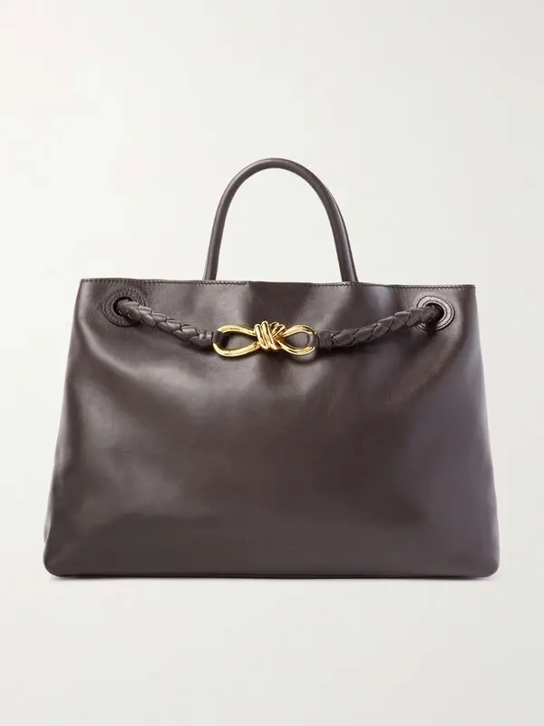 Bottega Veneta Andiamo Medium Leather Tote - Brown