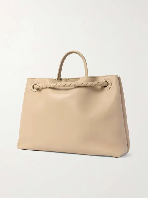 Bottega Veneta Andiamo Leather Tote - Cream