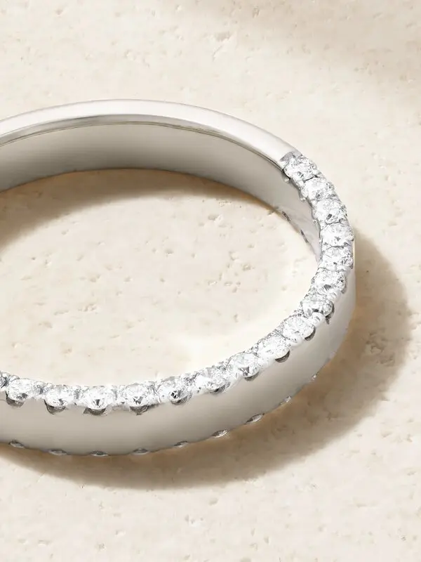 Yvonne Léon Grignotée 9-karat White Diamond Ring