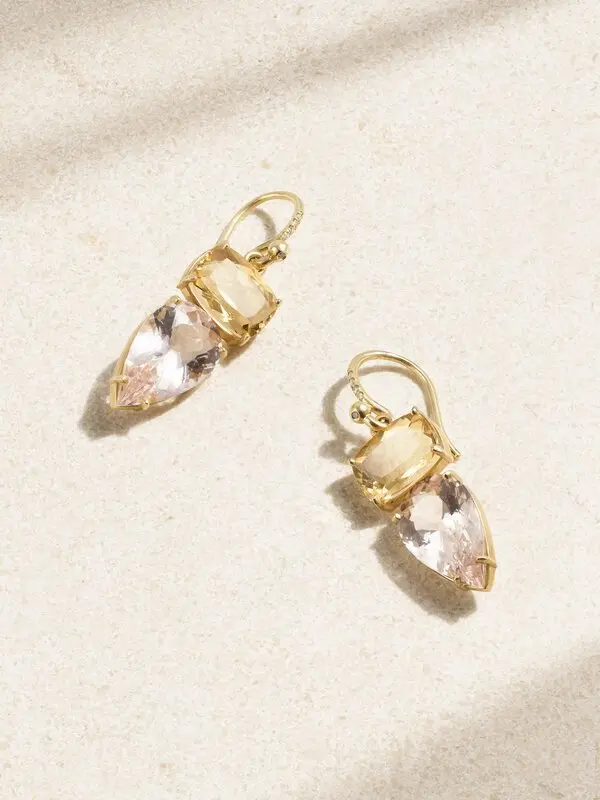Irene Neuwirth Gemmy Gem 18-karat Multi-stone Drop Earrings - Gold