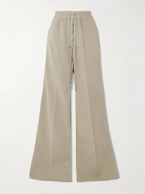 Rick Owens Cotton Wide-leg Pants - Brown