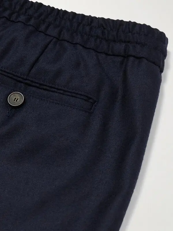Mr P. James Slim-fit Wool-flannel Suit Trousers