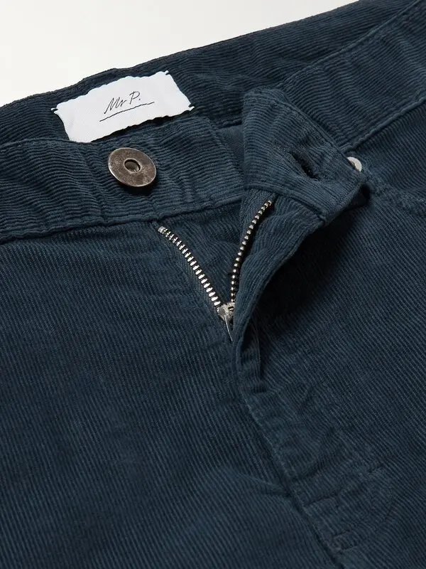 Mr P. Samuel Straight-leg Cotton-blend Corduroy Trousers