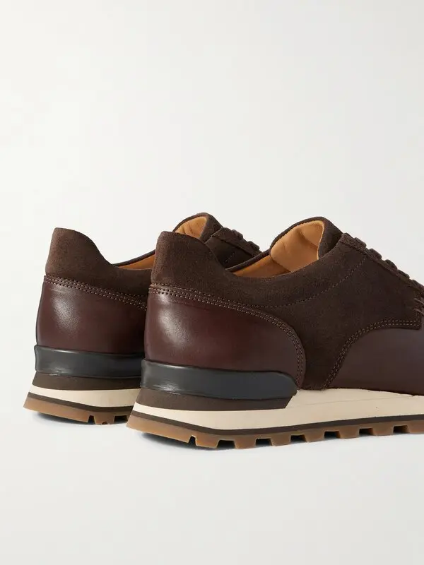 Mr P. Carlos Suede And Leather Sneakers