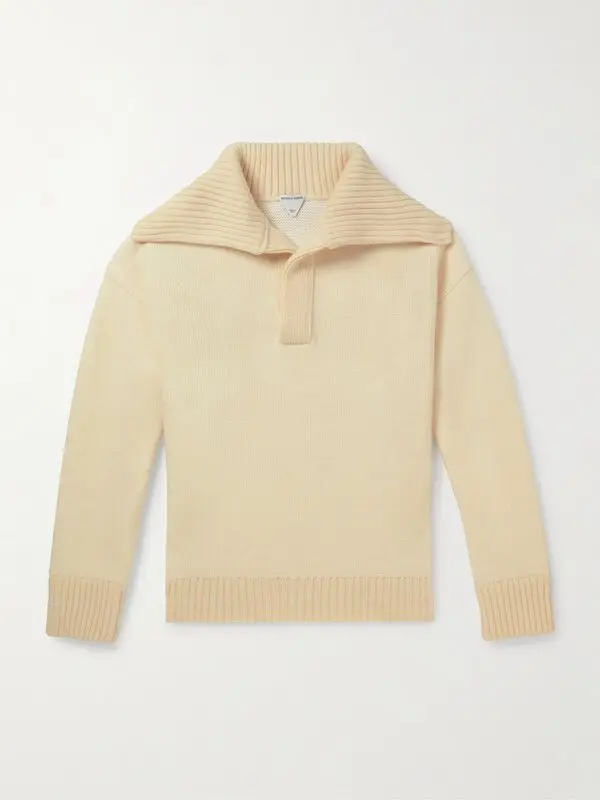 Bottega Veneta Shawl-collar Wool Sweater