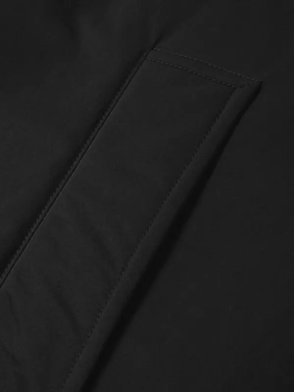 Bottega Veneta Intrecciato Leather-trimmed Down Jacket - Black