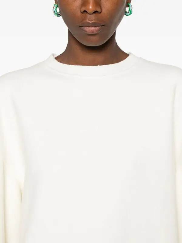 Max Mara Wool-cashmere Blend Crewneck Sweater - White
