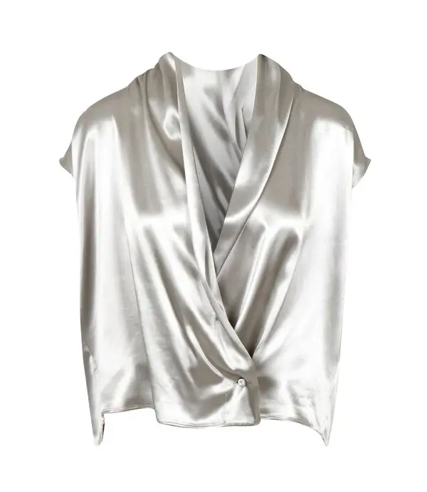 Alberta Ferretti Satin Sleeveless Top