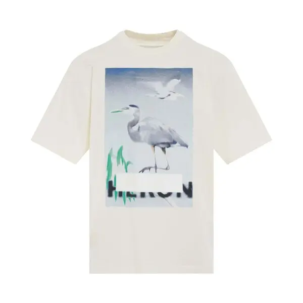 Heron Preston Censored Heron Short Sleeve T-shirt - White/light/blue