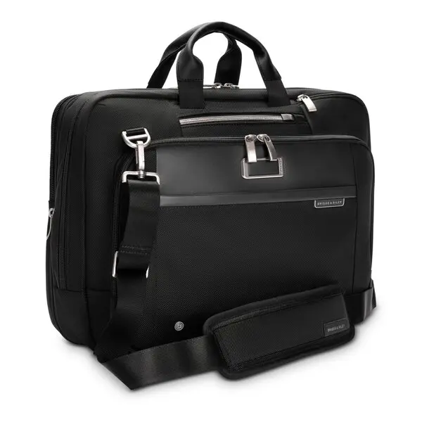 Briggs & Riley Work Large Expandable Brief - Black