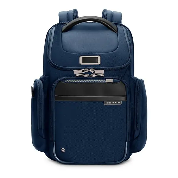 Briggs & Riley Work Medium Widemouth Backpack - Navy