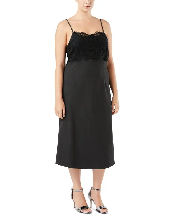 black lace.dress FITTED BLACK LACE GOWN CDA1228