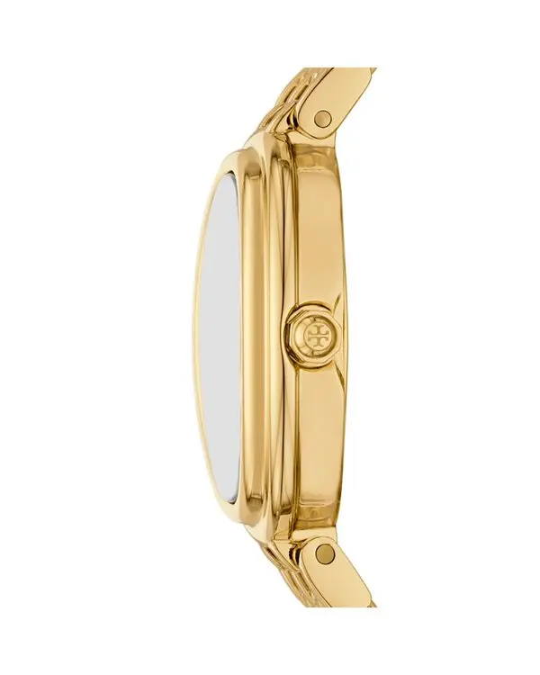 Tory Burch The Oval Watch, 28mm - Cream/gold