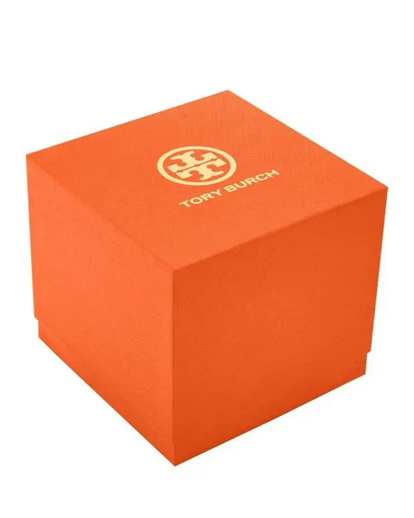 Tory Burch The Oval Watch, 28mm - Cream/gold