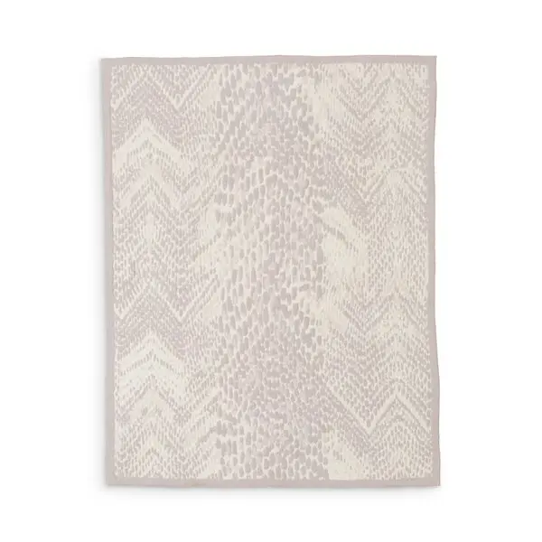 Barefoot Dreams Cozychic Snakeskin Throw - Cream Multi