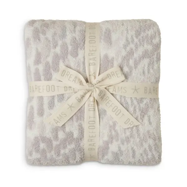 Barefoot Dreams Cozychic Snakeskin Throw - Cream Multi