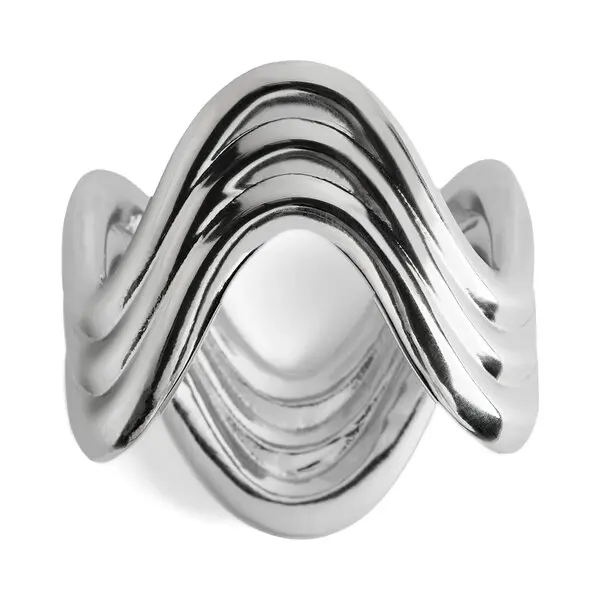 L'Objet Tone Ripple Napkin Rings, Set Of 4