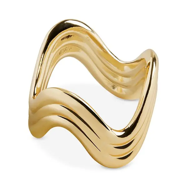 L'Objet Ripple Napkin Rings, Set Of 4 - Gold