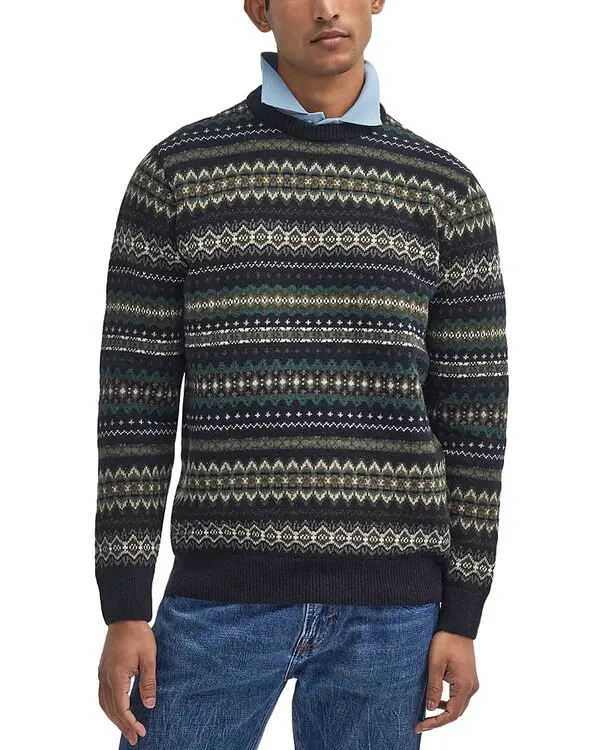 Barbour Crewneck Wool Sweater - Black Marl