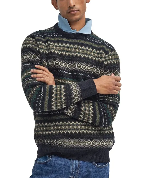 Barbour Crewneck Wool Sweater - Black Marl