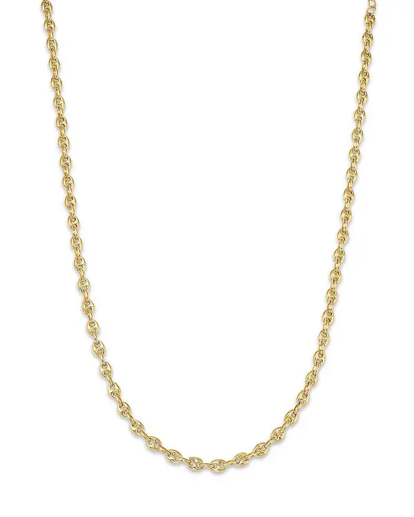 Zoe Chicco 14k Yellow Mariner Link Chain Collar Necklace - Gold