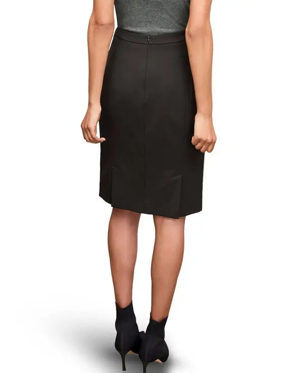 M.M.LAFLEUR Cobble Hill Washable Wool Twill Skirt