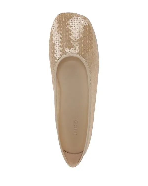 Vince Leah Sequin Ballet Flats