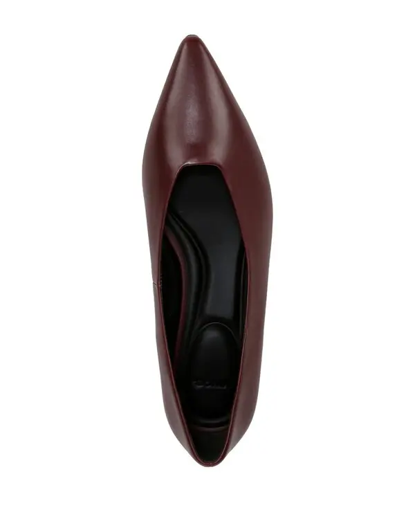 Vince Isabel Pointed Flats - Deep Cherry