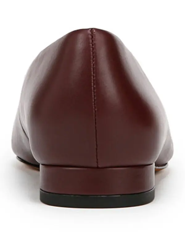 Vince Isabel Pointed Flats - Deep Cherry