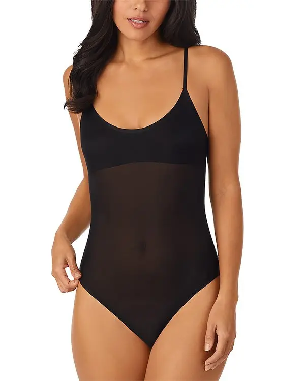 ON GOSSAMER Heavenly Stretch Bodysuit - Black